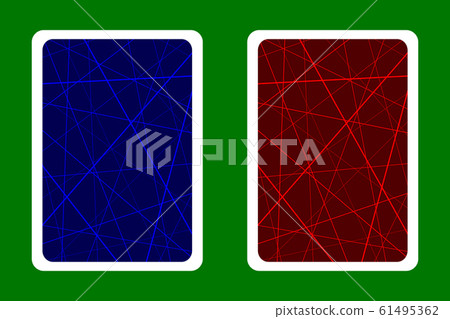 Playing Card Back Designs - Random chaotic lines - Stock Illustration ...