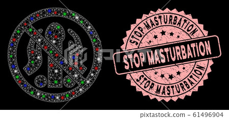 Mesh Not Masturbate with Flare Spots and Stop... - Stock Illustration ...