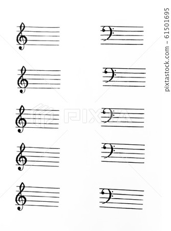 Music work template made with eraser stamp... - Stock Illustration ...