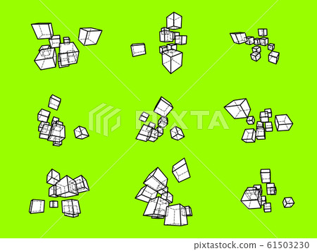 collection of abstract geometric design elements - Stock Illustration ...