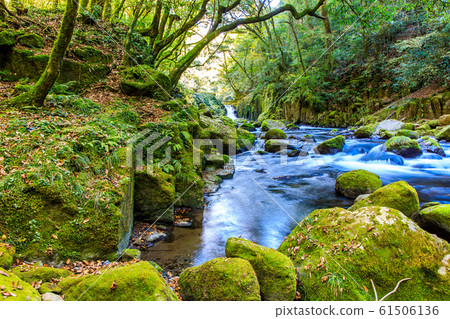 Autumn scenery of Kikuchi Valley [Kikuchi City,... - Stock Photo ...