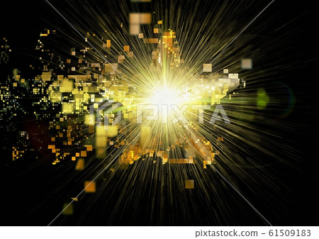 Abstract shining golden stars - Stock Illustration [61509183] - PIXTA