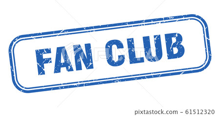 fan club stamp. fan club square grunge blue sign - Stock Illustration ...
