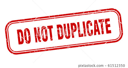 do not duplicate stamp. do not duplicate square - Stock Illustration ...