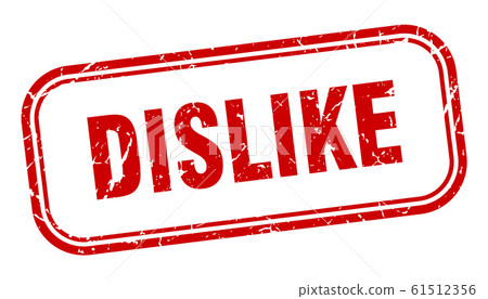 dislike stamp. dislike square grunge red sign - Stock Illustration ...