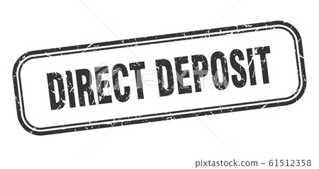 direct deposit stamp. direct deposit square grunge - Stock Illustration ...