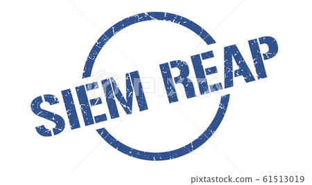 Siem Reap stamp. Siem Reap grunge round isolated - Stock Illustration ...