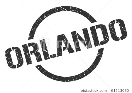 Orlando stamp. Orlando grunge round isolated sign - Stock Illustration ...