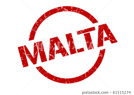 Malta stamp. Malta grunge round isolated sign - Stock Illustration ...