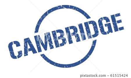 Cambridge stamp. Cambridge grunge round isolated - Stock Illustration ...