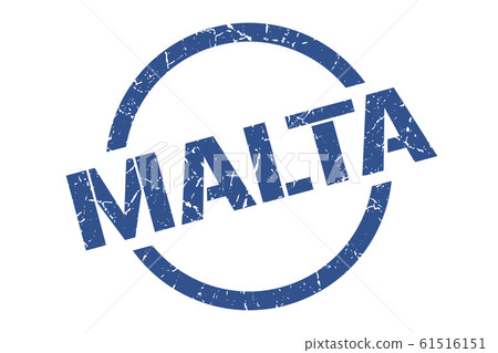 Malta stamp. Malta grunge round isolated sign - Stock Illustration ...
