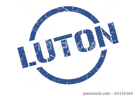 Luton stamp. Luton grunge round isolated sign - Stock Illustration ...