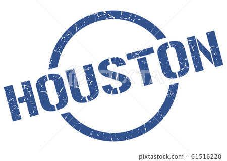 Houston stamp. Houston grunge round isolated sign - Stock Illustration ...