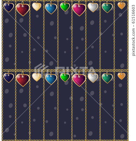 Valentines seamless background. Colorful heart... - Stock Illustration ...