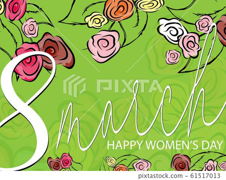 8 march for celebration decoration design. - Stock Illustration ...