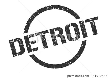 Detroit stamp. Detroit grunge round isolated sign - Stock Illustration ...
