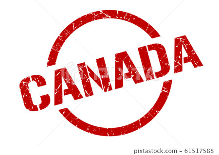 Canada stamp. Canada grunge round isolated sign - Stock Illustration ...