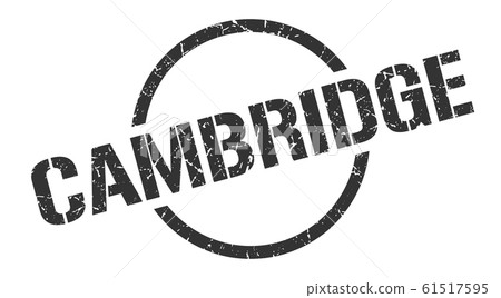 Cambridge stamp. Cambridge grunge round isolated - Stock Illustration ...