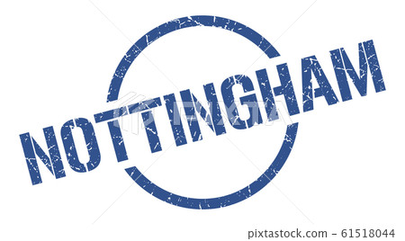Nottingham stamp. Nottingham grunge round isolated - Stock Illustration ...