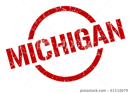 Michigan stamp. Michigan grunge round isolated-插圖素材 [61518079] - PIXTA圖庫