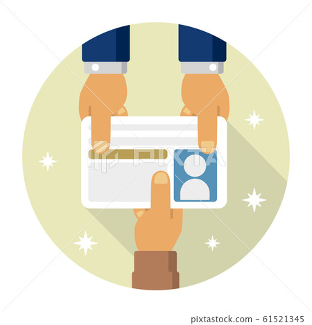Receiving a driver's license, returning a... - Stock Illustration ...