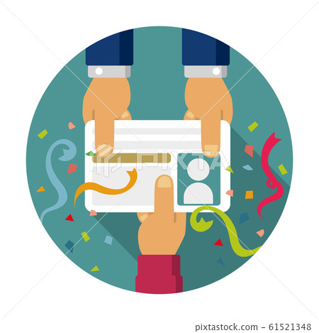 Receiving a driver's license, returning a... - Stock Illustration ...