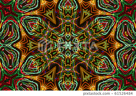 Bright abstract colorful luminous pattern-插圖素材 [61526484] - PIXTA圖庫
