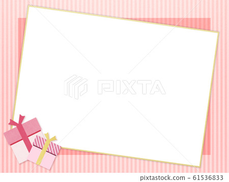 Background-pink-stripes-frame - Stock Illustration [61536833] - PIXTA