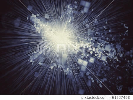 Exploding glowing abstract star - Stock Illustration [61537498] - PIXTA