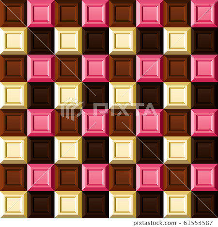 Chocolate pattern illustration - Stock Illustration [61553587] - PIXTA