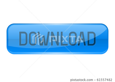 Download button. Rectangle blue 3d icon - Stock Illustration [61557482 ...