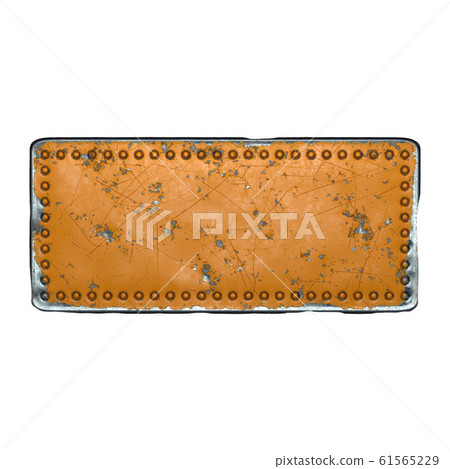 Rusty metal strip with rivets on the center...-插圖素材 [61565229] - PIXTA圖庫