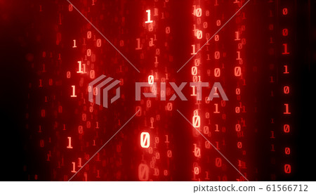 Binary Lines Code Red - Stock Illustration [61566712] - PIXTA