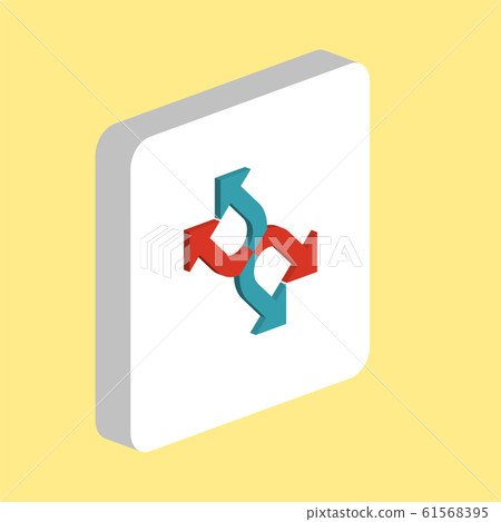 Four arrows computer symbol-插圖素材 [61568395] - PIXTA圖庫