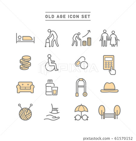 golden years, icon, icons - Stock Illustration [61570152] - PIXTA