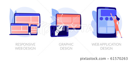 Web development vector concept metaphors - Stock Illustration [61570263 ...