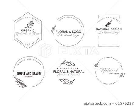 Simple and natural logo - Stock Illustration [61576237] - PIXTA