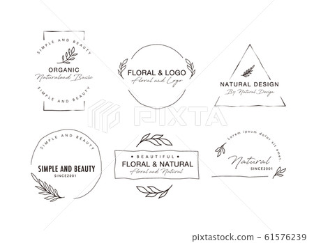 Simple and natural logo - Stock Illustration [61576239] - PIXTA