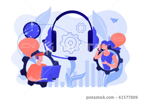 Cold calling concept vector illustration. - Stock Illustration ...