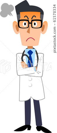 Angry male doctor whole body - Stock Illustration [61578334] - PIXTA