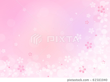 Sakura illustration background image (horizontal) - Stock Illustration ...