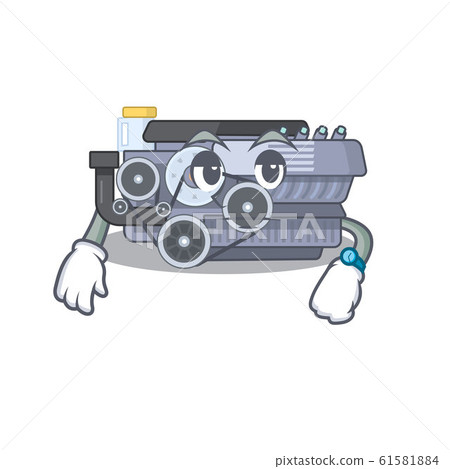 cartoon character design of combustion engine... - Stock Illustration ...
