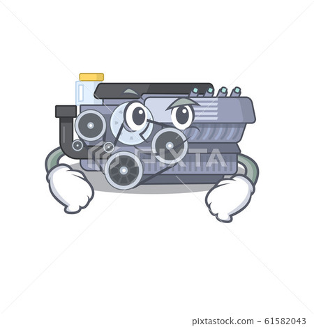 Cool combustion engine mascot character with... - Stock Illustration ...