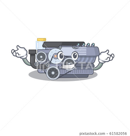 Super Funny Grinning combustion engine mascot... - Stock Illustration ...