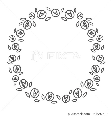 Rose frame - Stock Illustration [61597508] - PIXTA