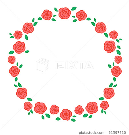 Rose frame - Stock Illustration [61597510] - PIXTA