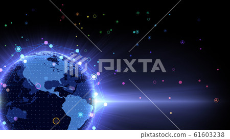 Earth universe world world digital network - Stock Illustration ...