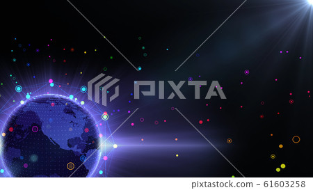 Earth universe world world digital network - Stock Illustration ...