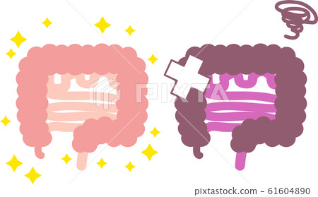 Illustration of simple healthy and unhealthy... - Stock Illustration ...