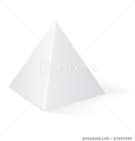 Pyramid. 3d geometric shape - Stock Illustration [61605934] - PIXTA